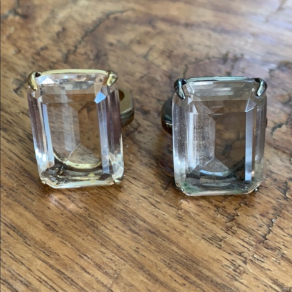 J. Crew | Jewelry | J Crew Cocktail Rings Emerald Cut Sz 8 | Poshmark
